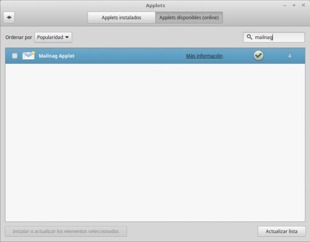 Mailnag: un notificador de correo para tu escritorio